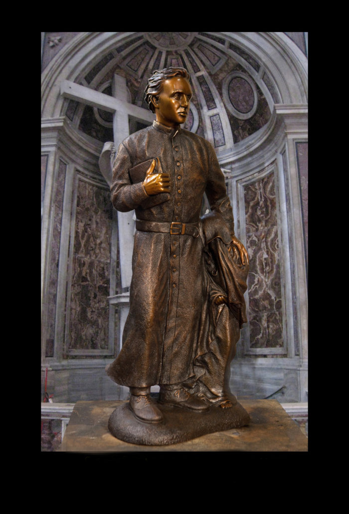 Father Damian Sculpture - Dale Zarrella